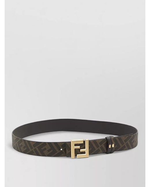 Fendi Reversible Belt Adjustable Length in Gray for Men | Lyst