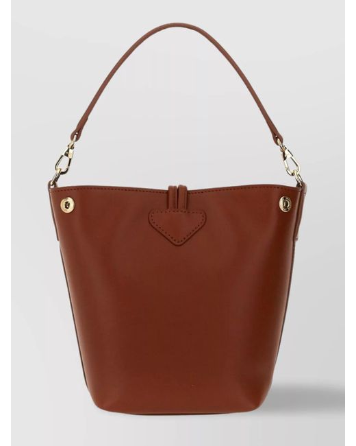 Longchamp The Reed Bucket Bag in Brown | Lyst