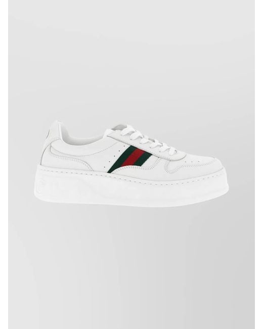 Gucci Sneakers With Platform And Perforated Design in White | Lyst UK