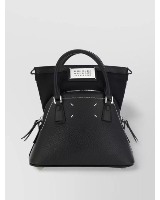 Maison Margiela 5Ac Structured Mini Tote Bag in Black | Lyst UK