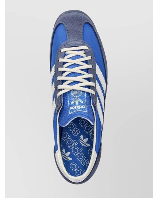 adidas Suede Panel Sneaker Contrasting Sole in Blue | Lyst UK