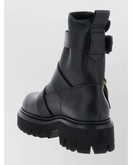 Vivienne Westwood Ankle Boots With Chunky Sole And Pull Tab in Black ...