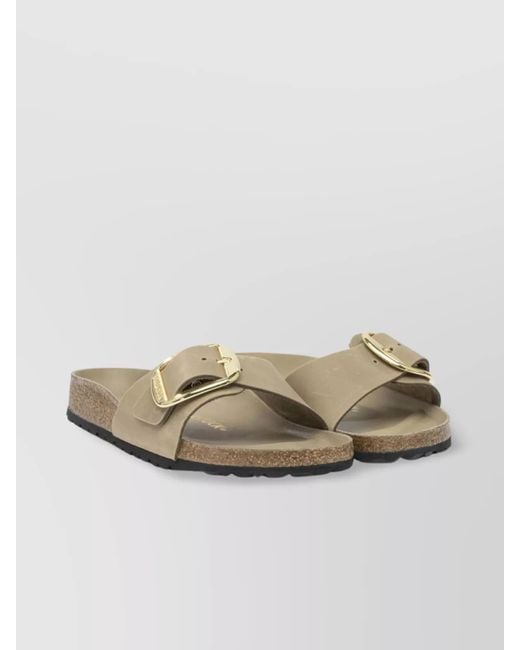 Birkenstock Cork Sole Open Toe Sandals With Rubber Outsole in Natural ...