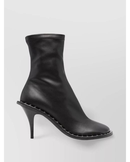 Stella McCartney Sculpted Heel Ankle Boots With Rivet Detailing in ...