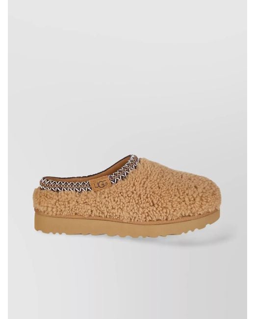 UGG Maxi Curly Shearling Slip-On Slippers | Lyst