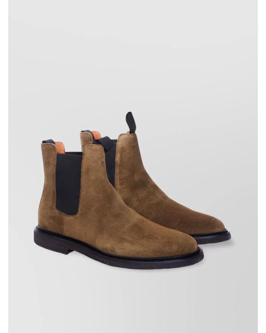 Common Projects Suede Chelsea Boots in Brown for Men | Lyst