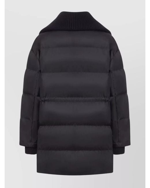 Gucci Quilted Bomber Jacket With Ribbed Collar And Cuffs in Blue | Lyst UK