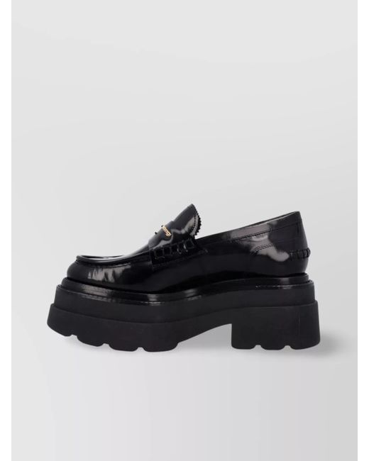 Alexander Wang Chunky Sole Lace-Up Shoes With Metal Detail in Black ...