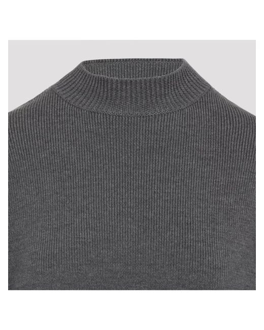 Jean Paul Gaultier Knit Pullover Featuring Lingerie Garter in Grey ...