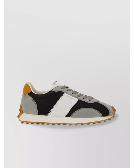 Tod's Sneakers With Contrast Panels And Round Toe | Lyst UK