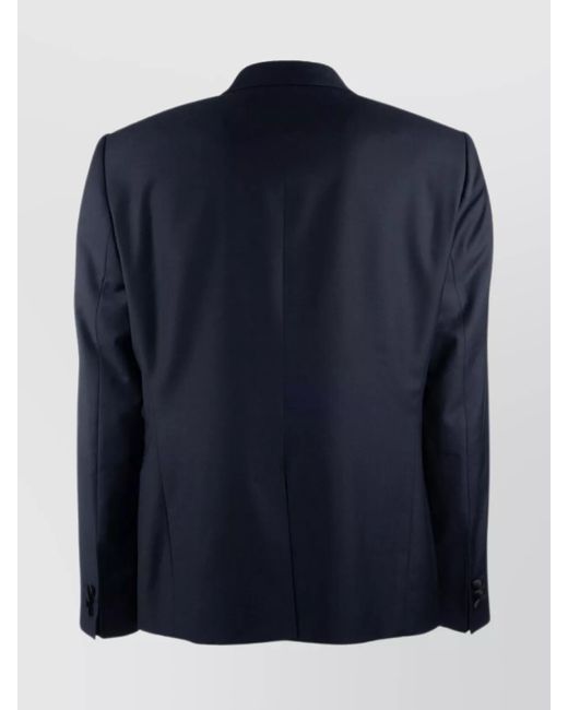 Emporio Armani Jackets With Back Vent And Buttoned Cuffs in Blue for ...