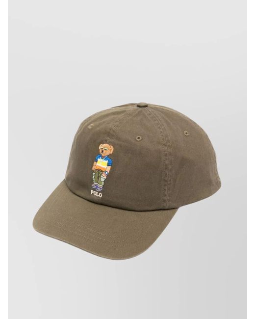 Polo Ralph Lauren Bear Twill Ball Cap in Natural for Men | Lyst
