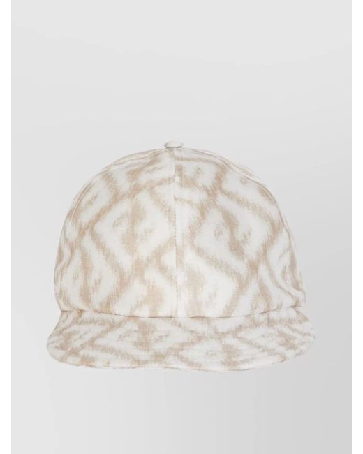 Fendi Silk Baseball Cap All-Over Pattern in Natural for Men | Lyst
