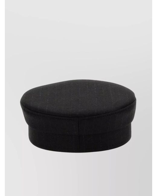 Ruslan Baginskiy Flat Top Short Brim Hat in Black | Lyst UK