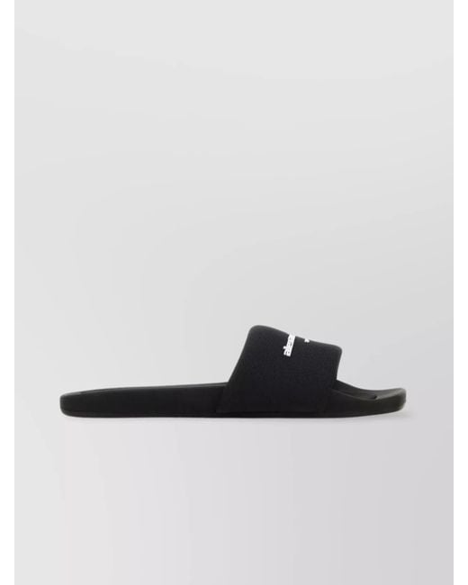 Alexander Wang Nylon Slides & Flip Flops in Black | Lyst UK