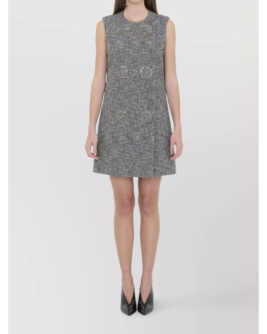 Gucci Tailored Sleeveless Wool Mini Dress | Lyst