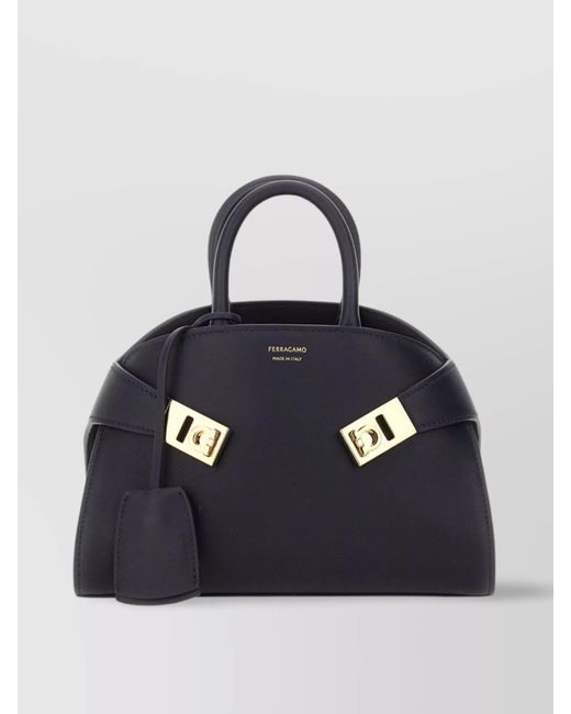 Ferragamo "Xs Hug" Cross-Body Bag & Satchel in Blue | Lyst