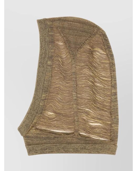 Rick Owens "Jera" Stretch Fit Sheer Panels Cap in Natural | Lyst