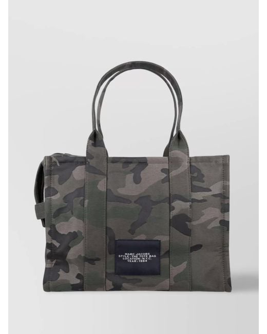 Marc Jacobs Camouflage Rectangular Tote Dual Handles in Gray | Lyst