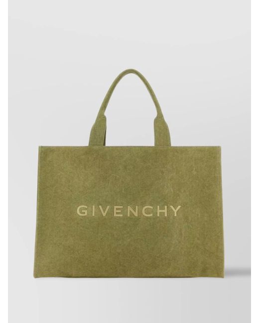 Givenchy Canvas Shopping Bag With Rectangular Shape And Top Handles in ...