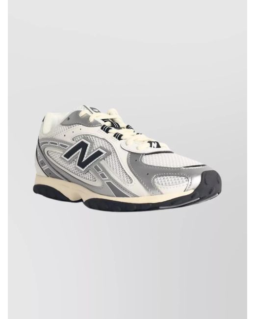 New Balance 204 Fabric Blend Sneakers With Mesh Panels in Metallic ...