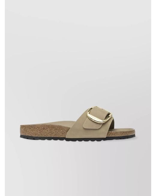 Birkenstock Cork Sole Open Toe Sandals With Rubber Outsole in Natural ...