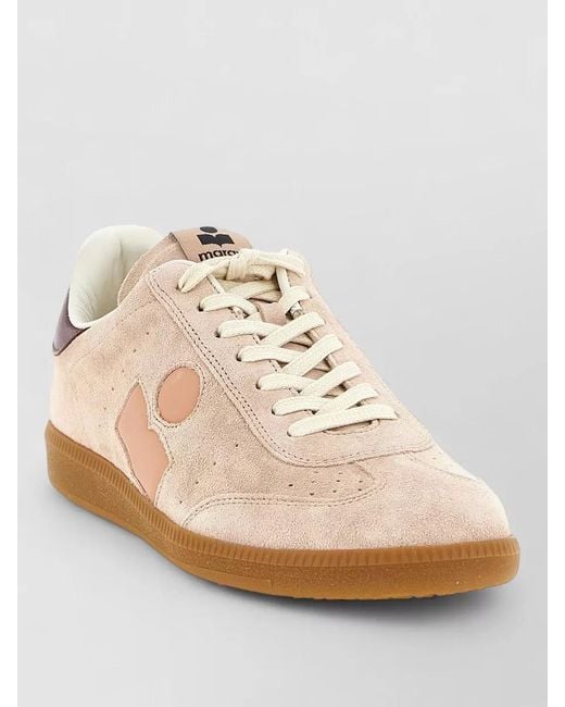 Isabel Marant Bryce Sneakers Suede Upper Rubber Sole in Natural | Lyst UK