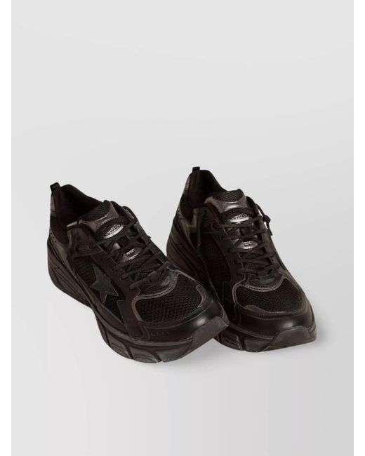 Golden Goose Starlight Panelled Mesh Sneakers in Black | Lyst UK