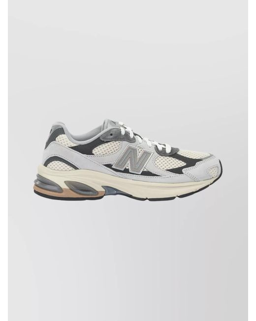 New Balance Leather Low-Top Sneakers in Metallic for Men | Lyst