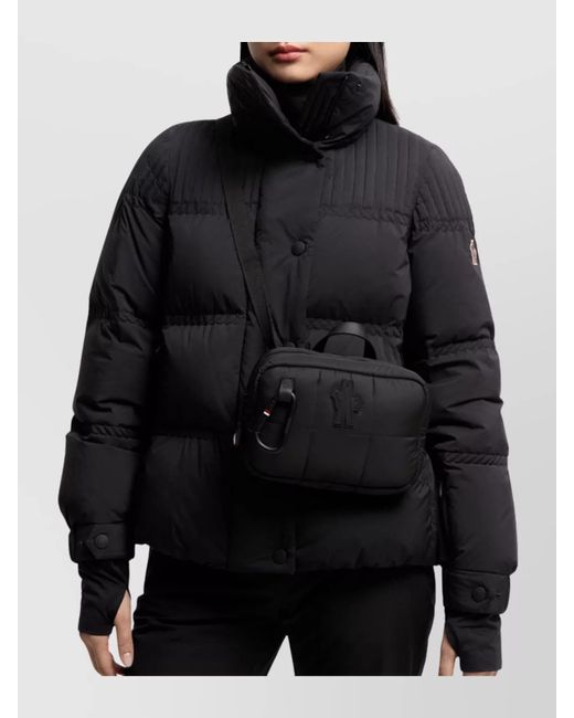 Moncler Quilted Nylon Shoulder Bag With Adjustable Strap in Black | Lyst UK