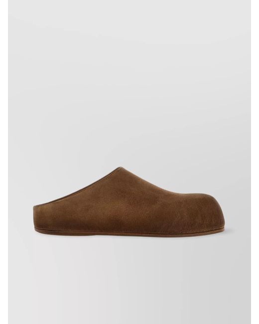 Marsèll 'Grand' Closed Toe Flat Sole Clogs in Brown | Lyst