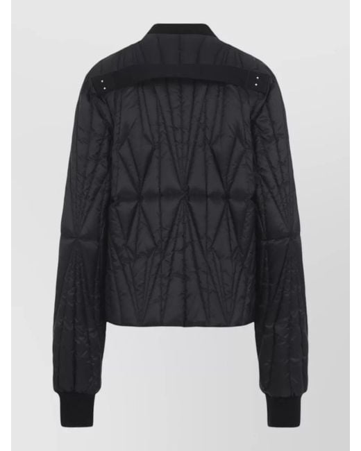Moncler Rick Owens Geocamo Quilted Flight Jacket in Black | Lyst UK