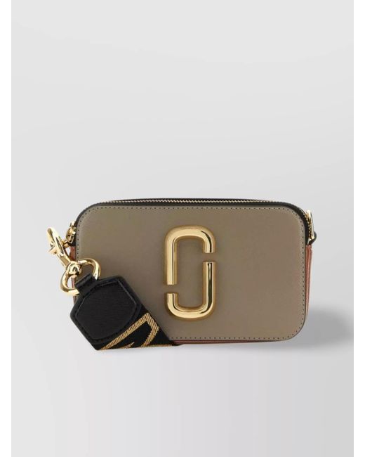 Marc Jacobs Snapshot Crossbody Bag Leather in Natural | Lyst