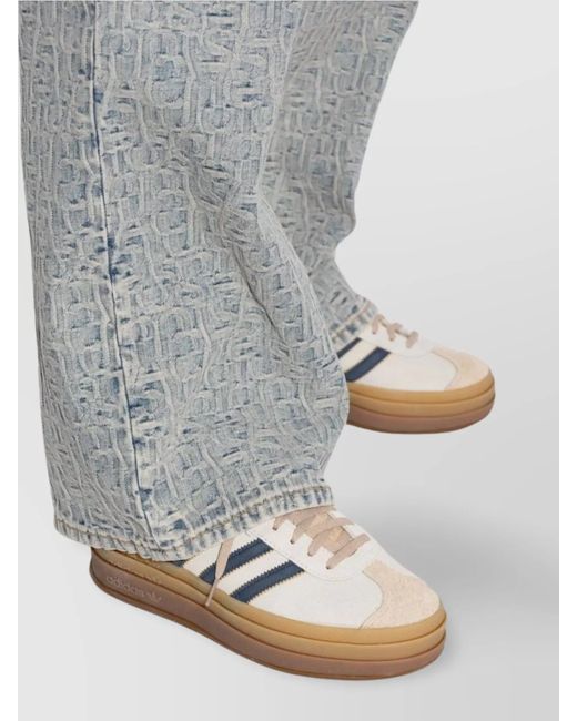 adidas Chunky Sole Suede Panel Sneakers in Natural | Lyst UK