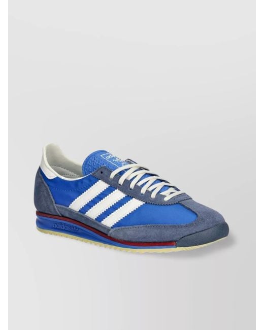 adidas Suede Panel Sneaker Contrasting Sole in Blue | Lyst UK