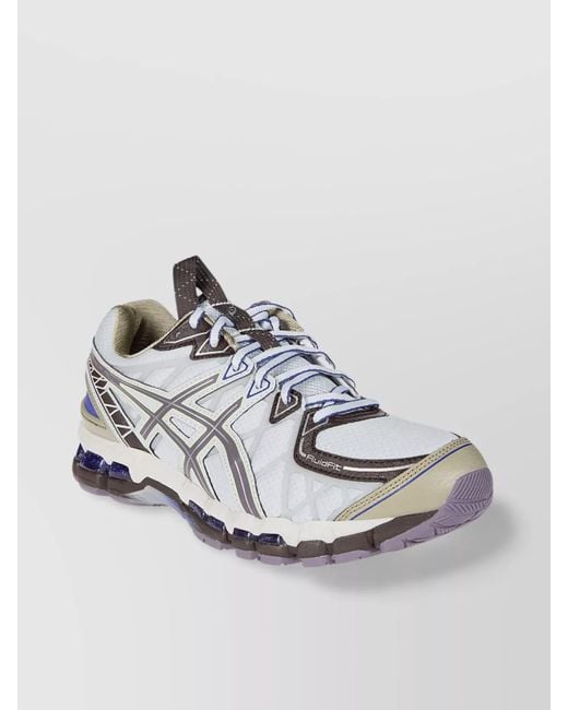 Asics Mesh Upper Rubber Outsole Sneakers in Metallic for Men | Lyst
