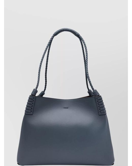 Etro Structured Shape Braided Handles in Blue | Lyst