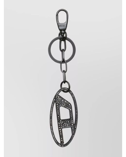 DIESEL Chain Link Wallet Keyring Attachment in White | Lyst UK