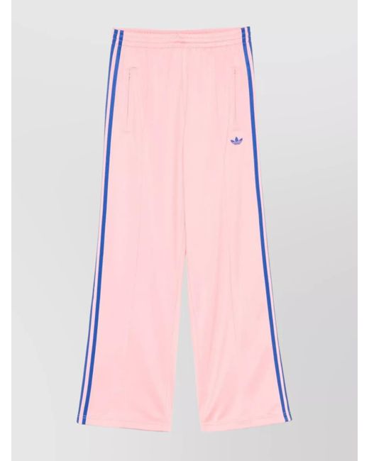 adidas Trousers Logo Side Stripes in Pink | Lyst