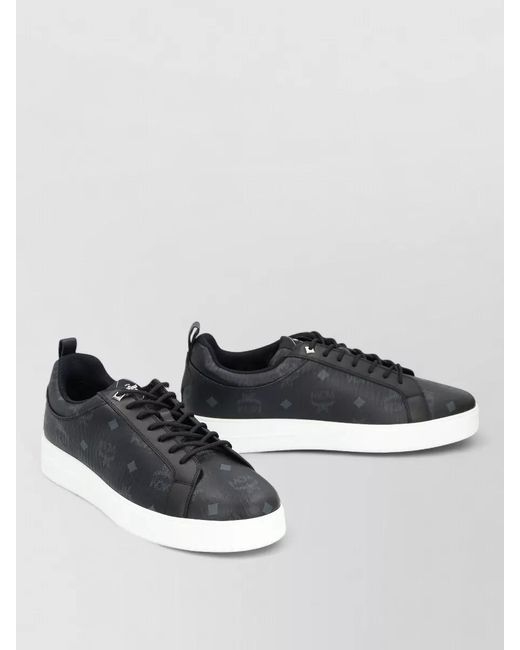 MCM Neo Terrain Lo Sneakers Visetos Monogram in White for Men | Lyst