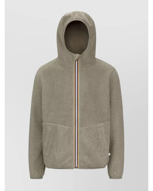 K-Way Reversible Hooded Fleece Jacket for Men | Lyst UK
