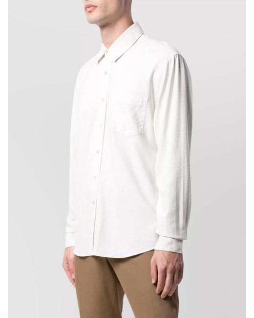 Our Legacy Cotton Shirt Buttoned Cuffs in White for Men | Lyst UK