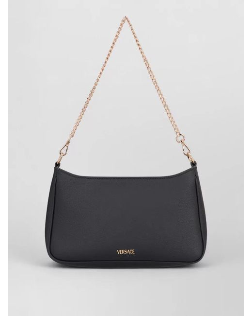 Versace Medusa Mini Leather Crossbody Bag in Black | Lyst UK