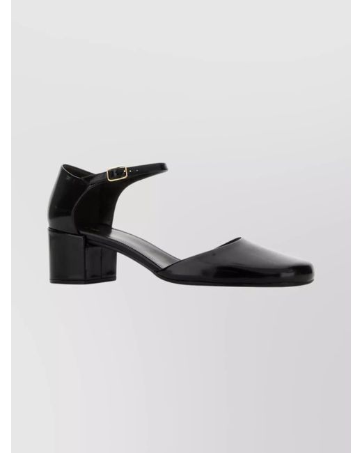 The Row Penelope Round Toe Block Heel Pumps | Lyst