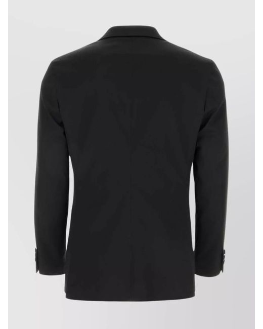 Palm Angels Tailored Blazer With Rear Vent And Notch Lapels in Black ...