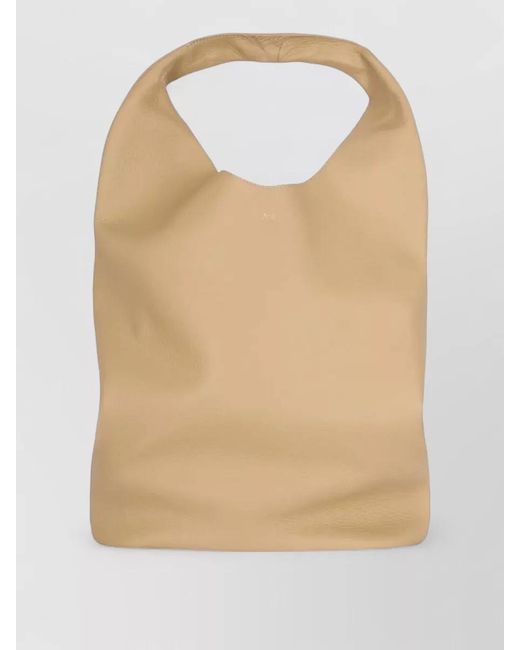 A.P.C. Le Neige Slouchy Textured Handle Tote Bag in Natural | Lyst UK