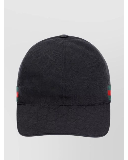 Gucci Monogram Pattern Baseball Hat in Blue for Men | Lyst