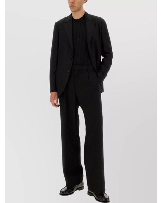 Balmain Silk Crew Neck Jumper in Black for Men | Lyst UK