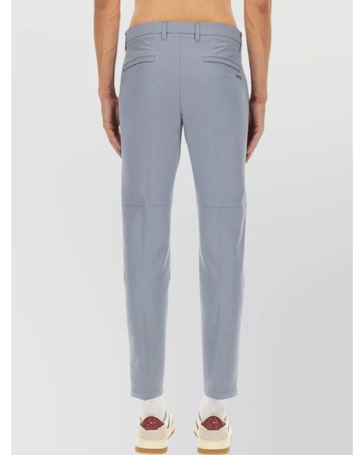 BOSS Tailored Trousers With Side And Back Pockets in Blue for Men | Lyst UK