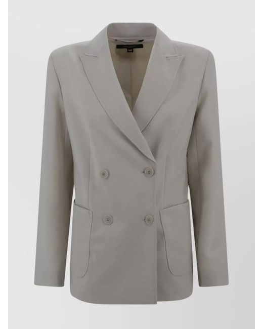Weekend by Maxmara Tailored Jacket With Back Vent And Front Pockets in ...
